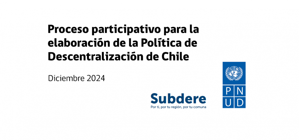 PNUD entrega informe sobre el proceso participativo para la elaboración de la Política de ...